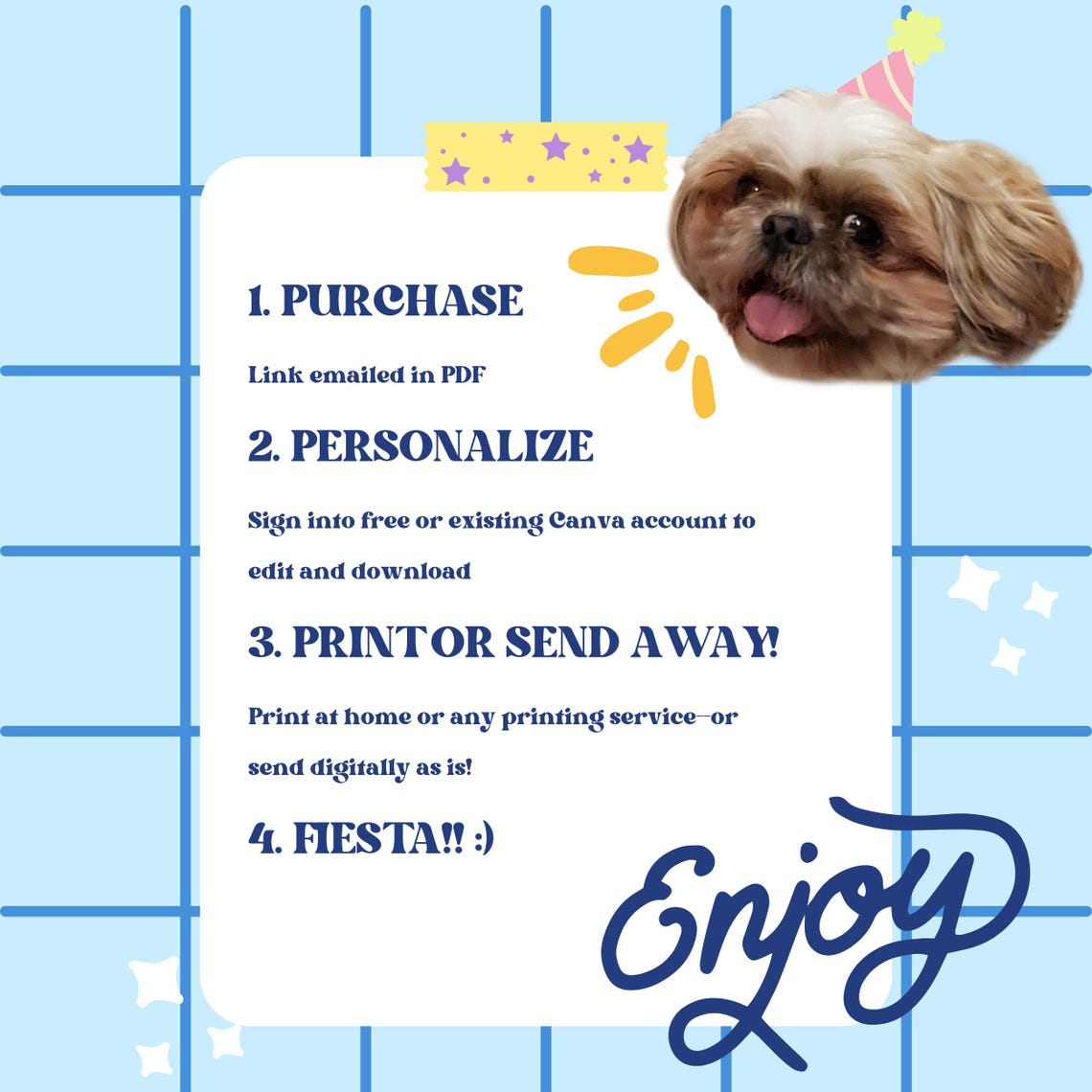 Editable Hippo Holiday Party Invitation With Santa Claus Hat - Printable Digital Template ...