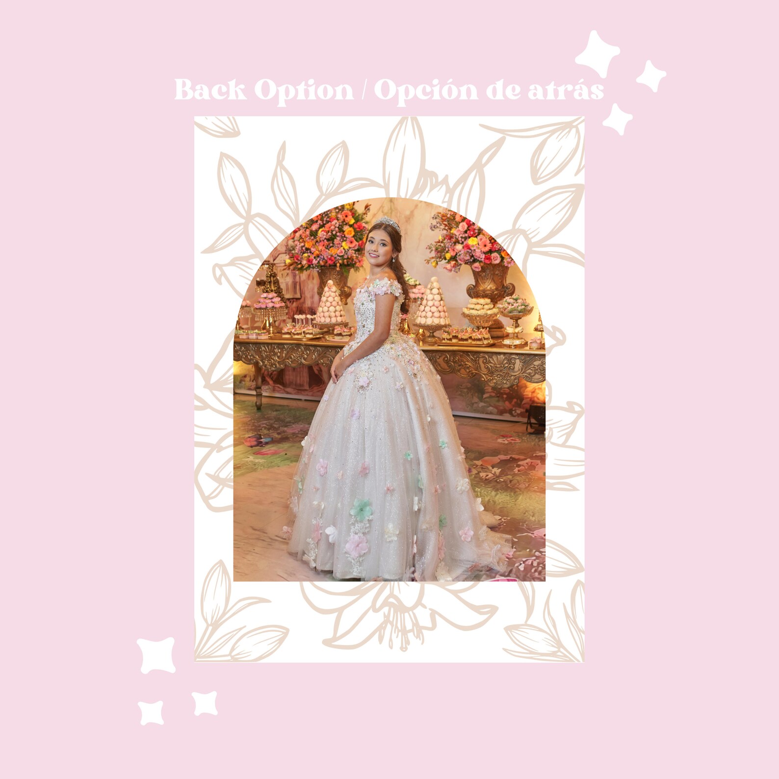 Editable Gold White Mariachi Quinceañera Dress Invitation – Photo ...
