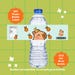Capybara Printable Water Bottle Label for Parties - DIY - Printable PDF ...