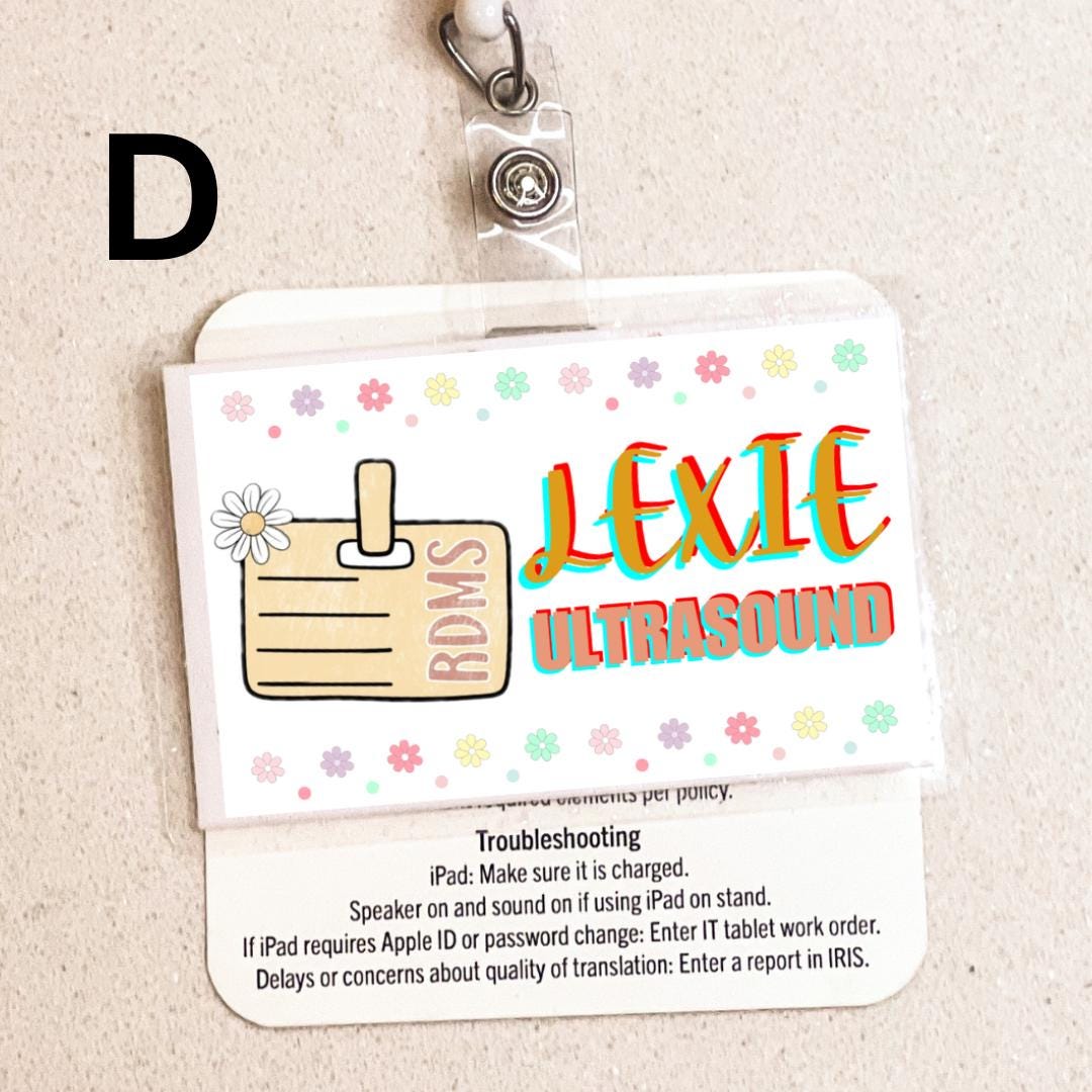 Custom ID Badge | Badge Buddy | ID Name Tag | Laminated | Horizontal ...
