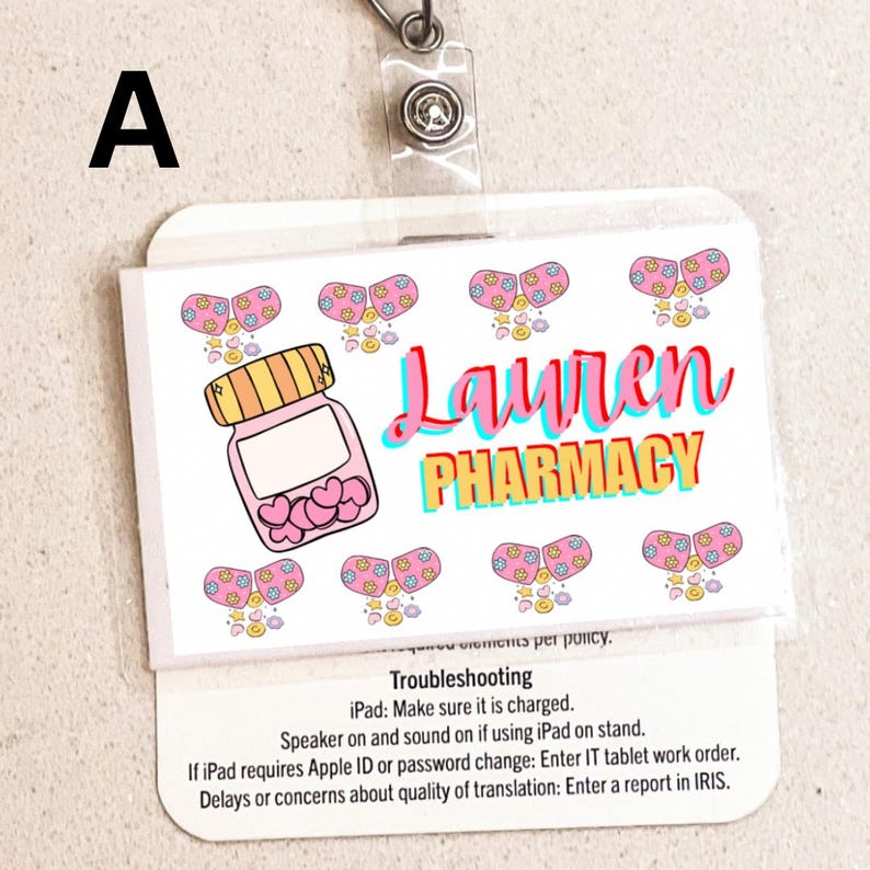 Custom ID Badge | Badge Buddy | ID Name Tag | Laminated | Horizontal ...