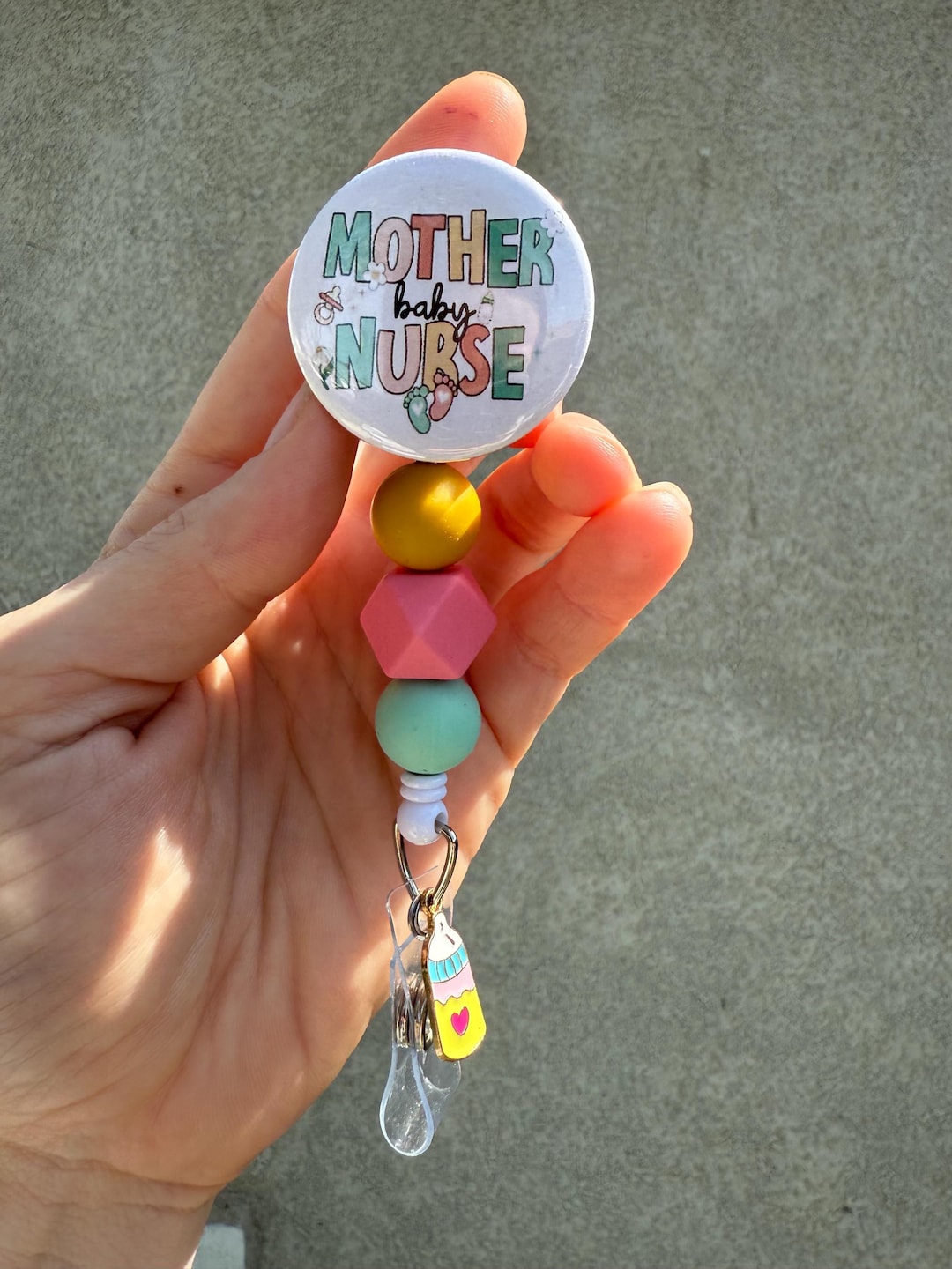 Women’s Health Badge Reel - NICU - POSTPARTUM | Interchangable Top ...
