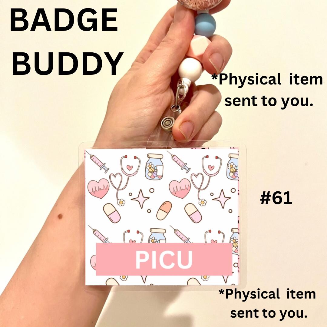 Custom Badge Buddy | Laminated | Horizontal | Nurse | Healthcare ...