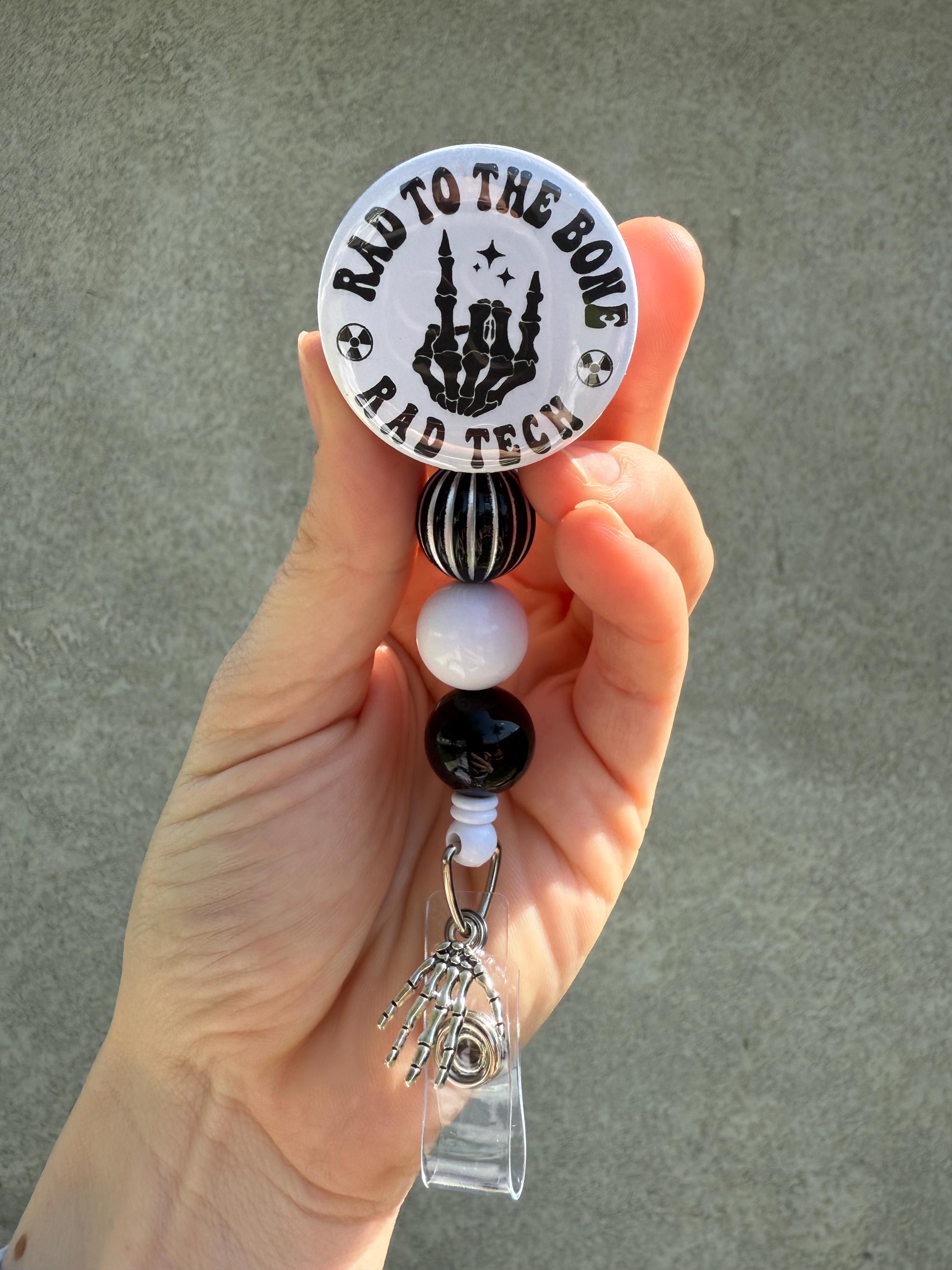 Radiology Rad Tech Badge Reel | Interchangable Top Option - X-ray - CT ...