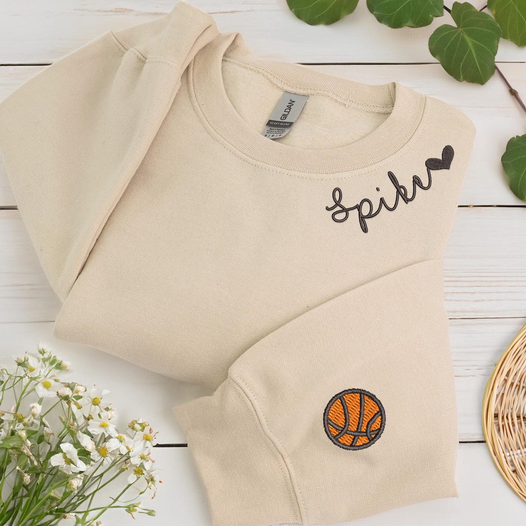 Custom Embroidered High School Mascot Sweatshirt: Custom Name on Collar ...
