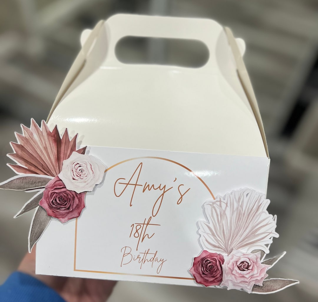 Boho 18th Birthday Favor Boxes - Etsy