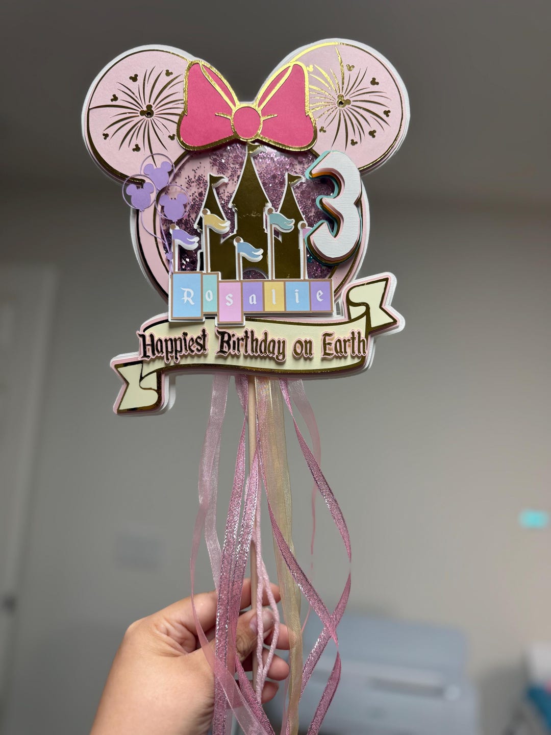 Disneyland Wand, Disney Cake Topper - Etsy