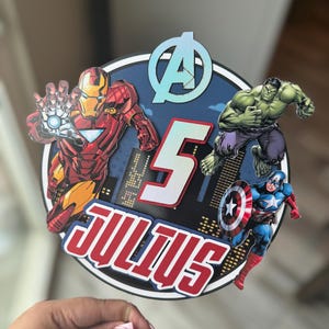 Avengers Cake Topper - Etsy