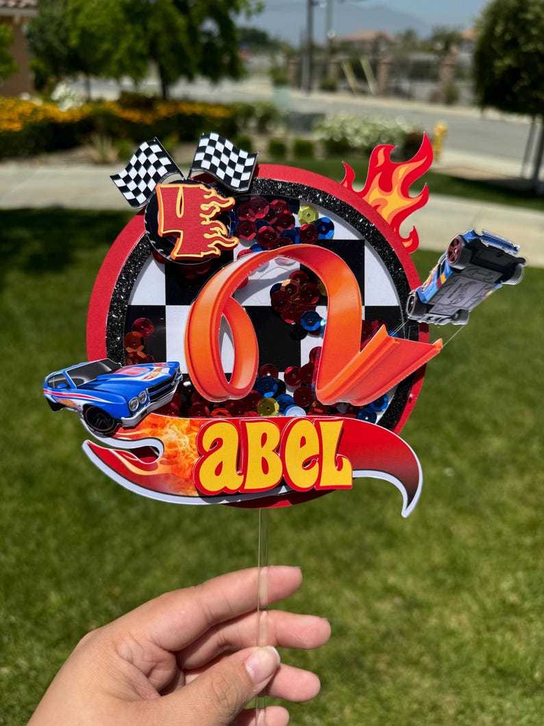Hot Wheels Cake Topper - Etsy