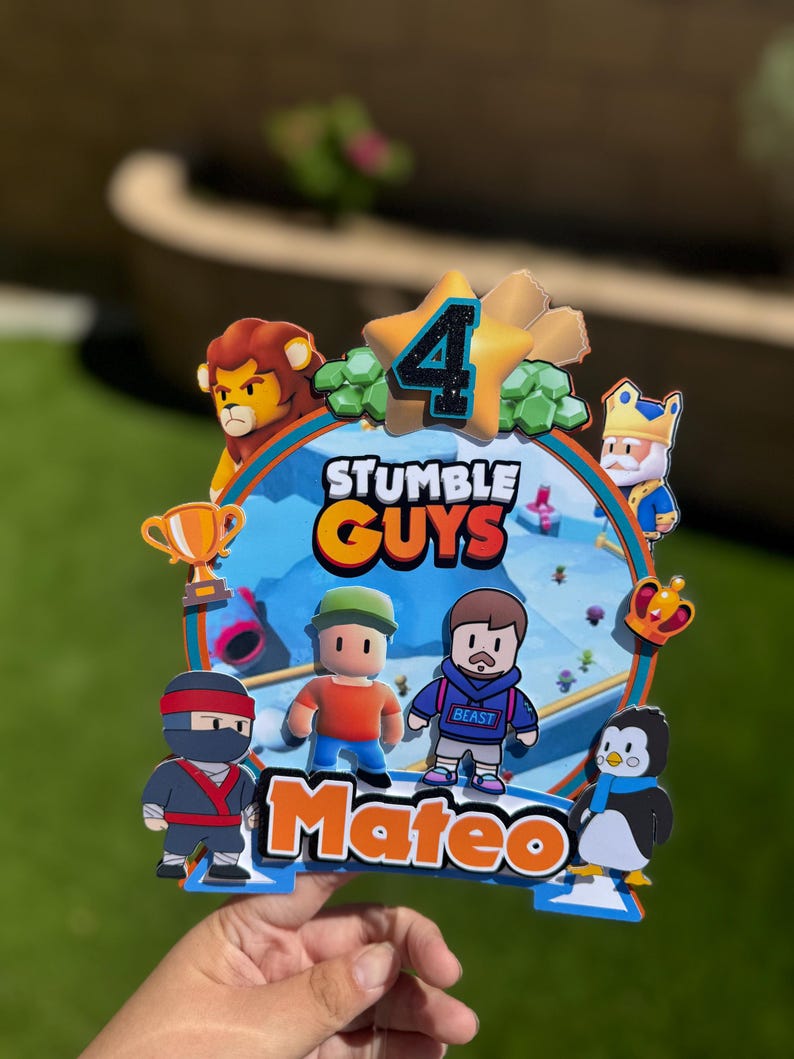 Stumble Guys Cake Topper - Etsy
