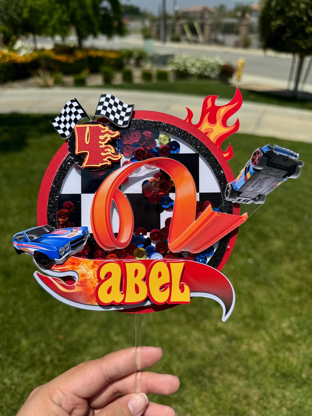 Hot Wheels Cake Topper - Etsy