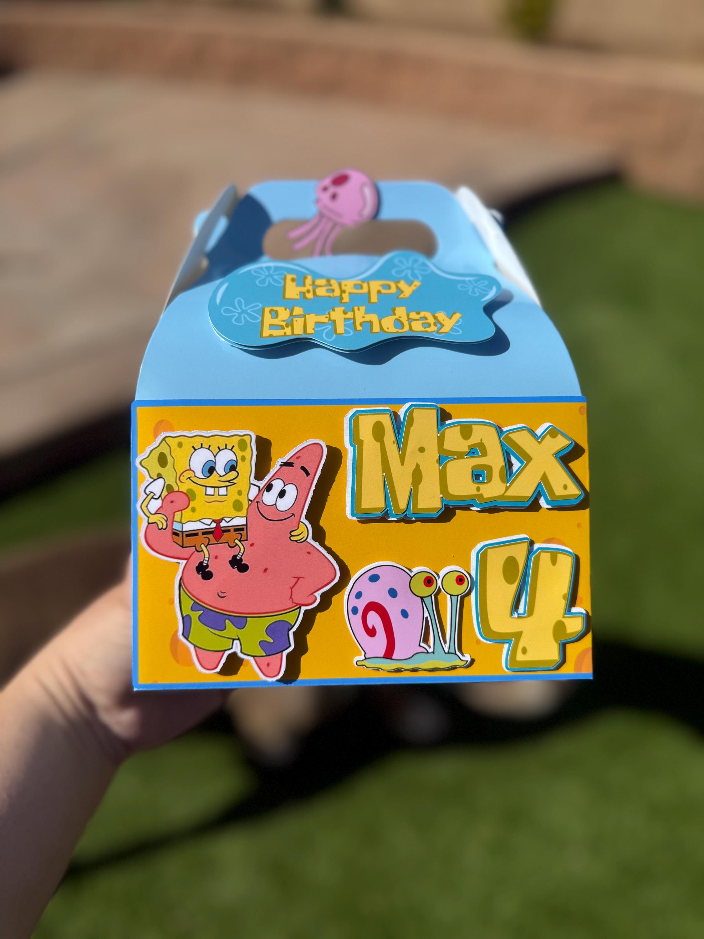Spongebob Favor Boxes - Etsy