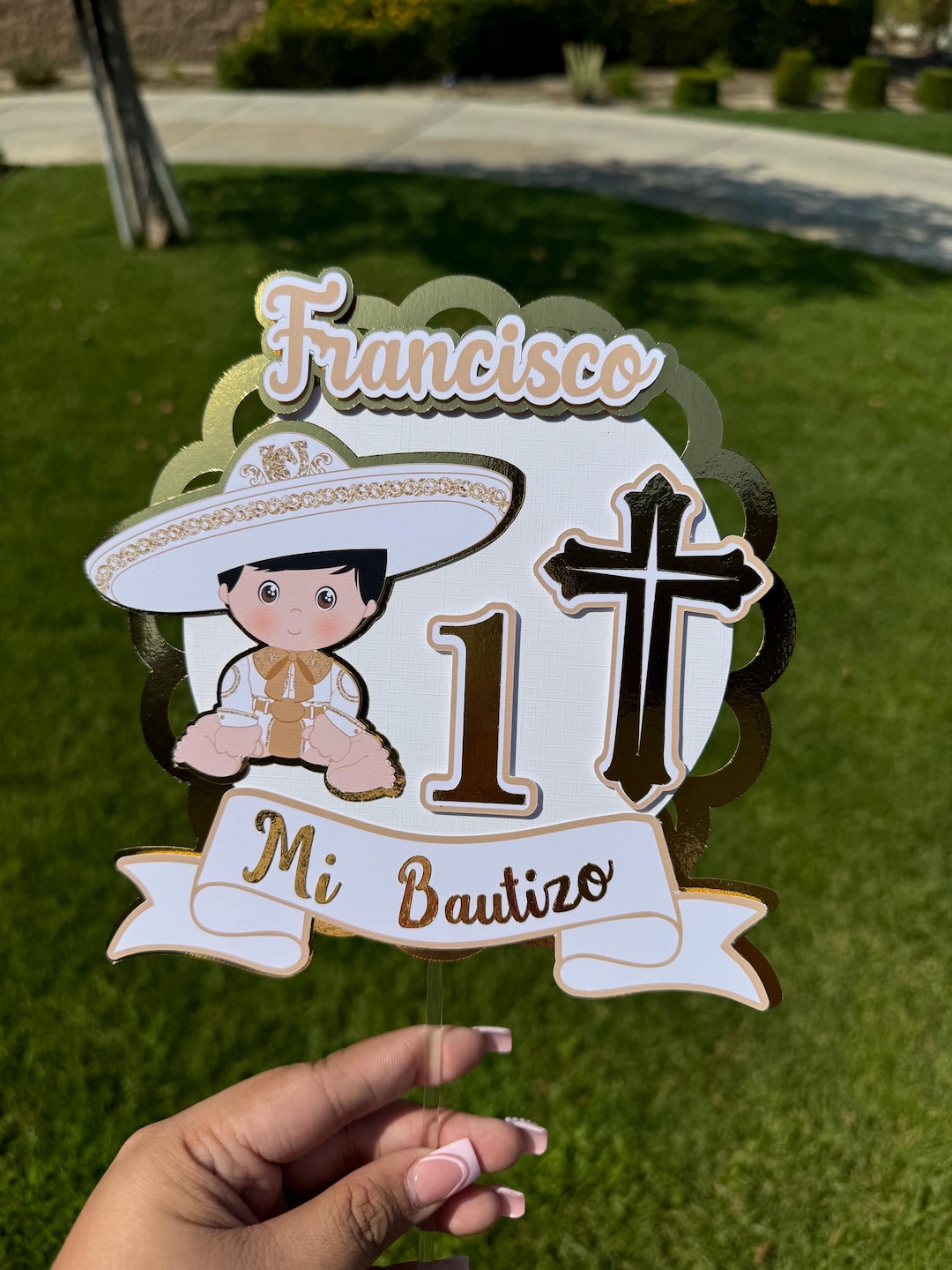 Mi Bautizo Baby Charro Cake Topper - Etsy