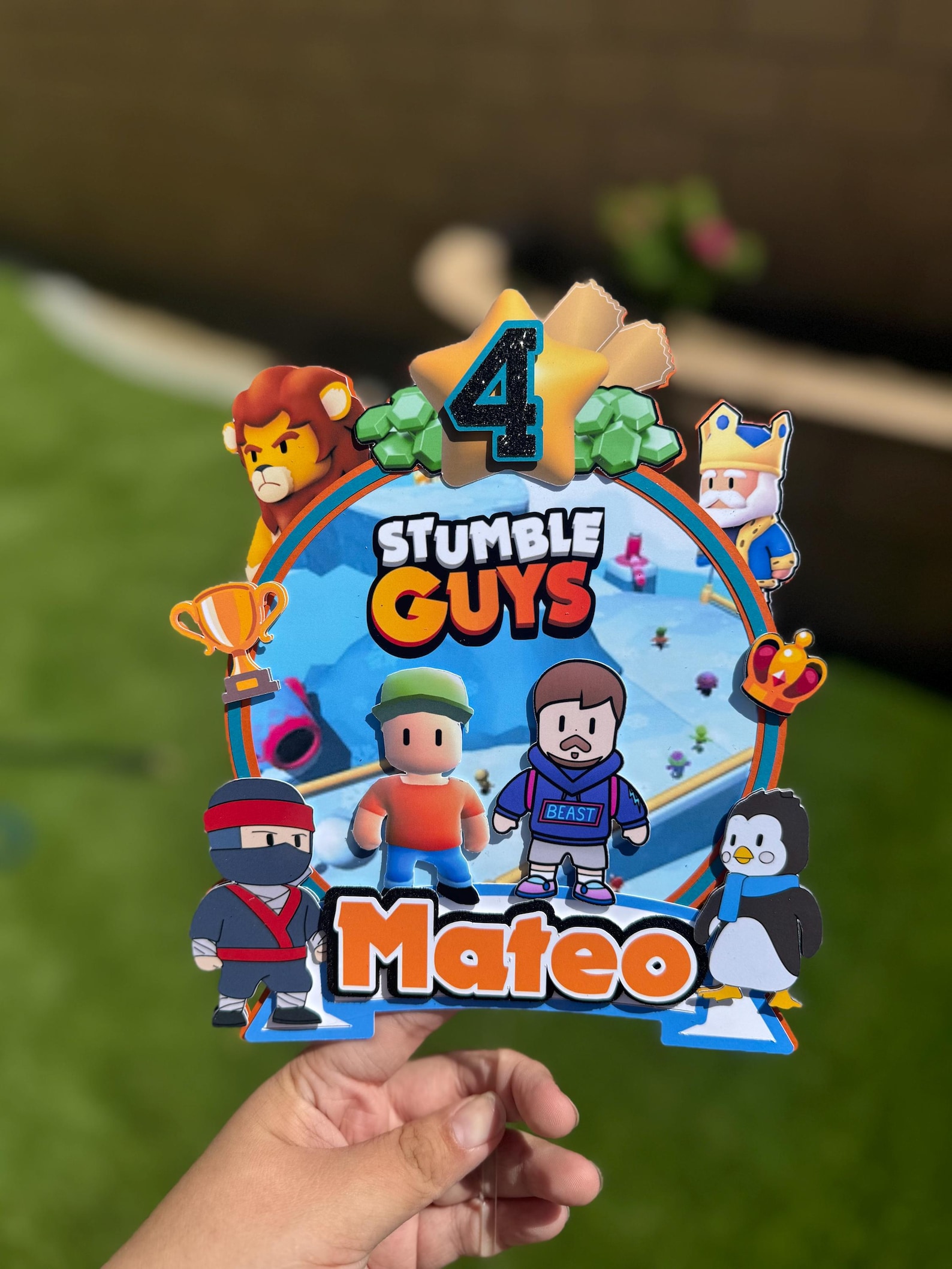 Stumble Guys Cake Topper - Etsy