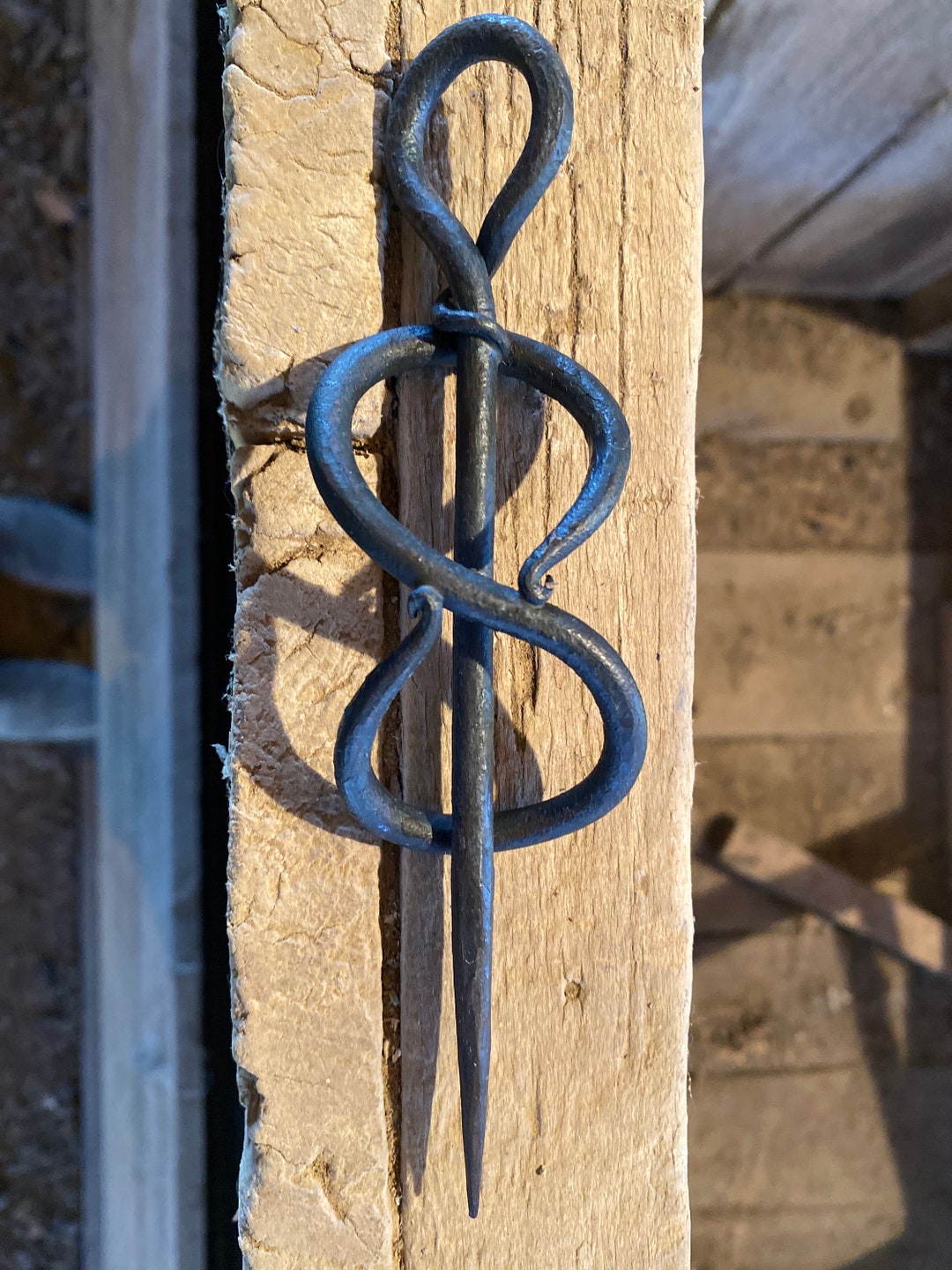 Hand Forged Hair Pin - Etsy