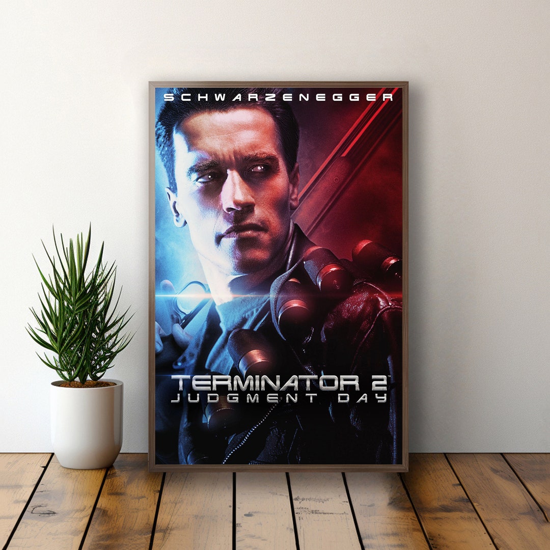 Terminator 2 Judgment Day Movie Poster High Quality Print Wall Art ...