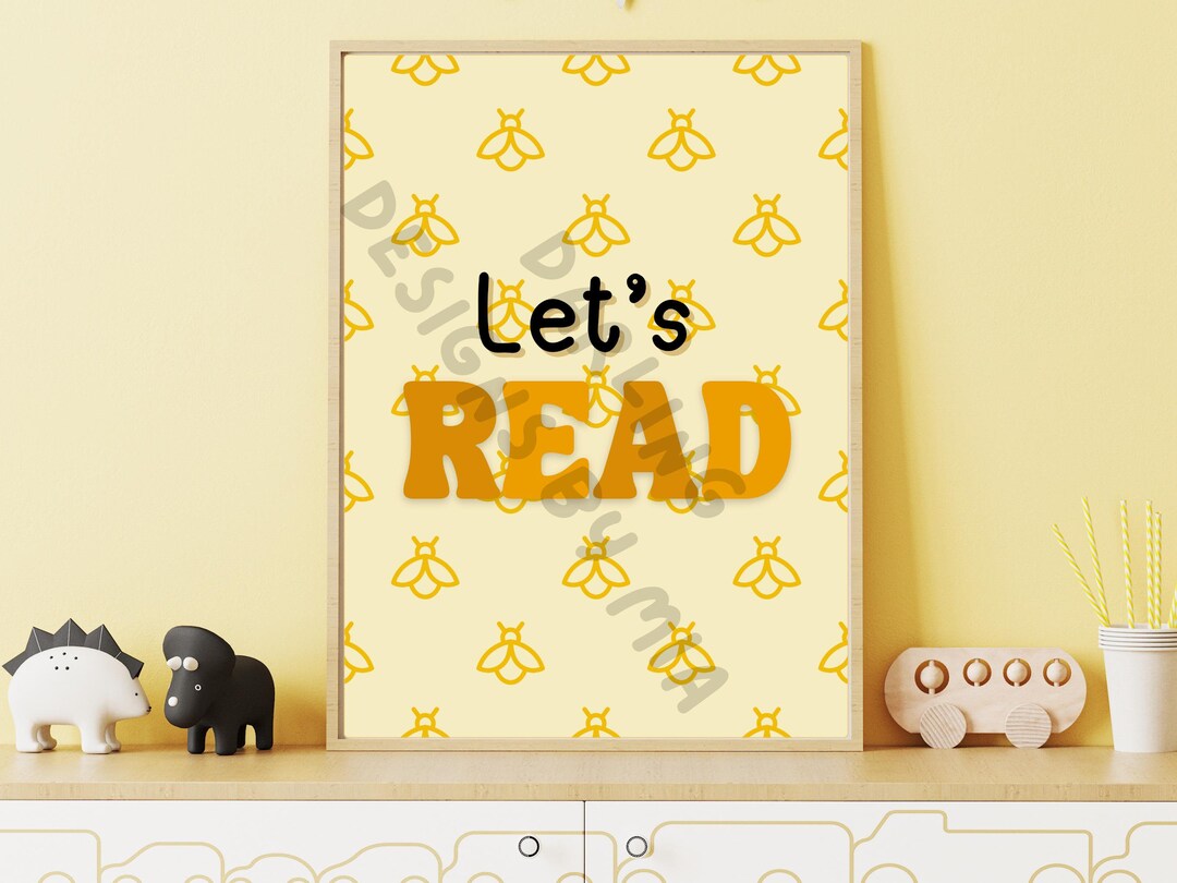 Bumble Bee Reading Classroom Poster - Etsy