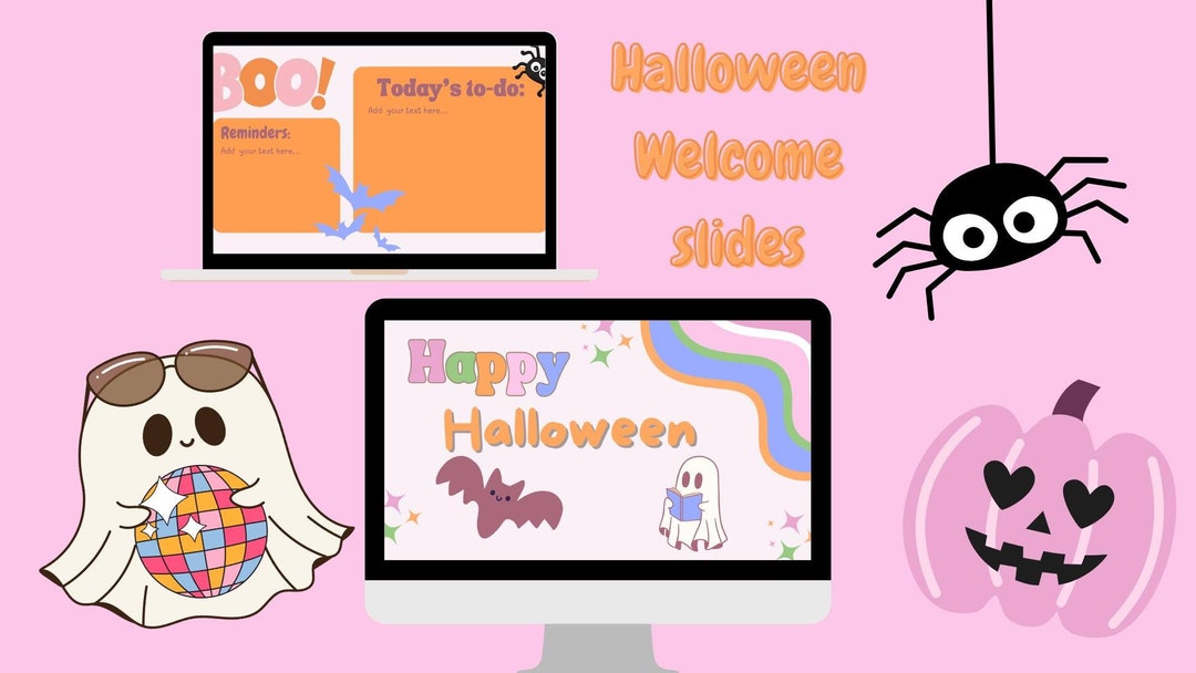 Editable Halloween Classroom Welcome Slides - Etsy