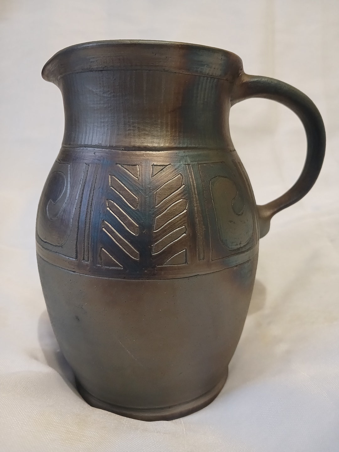 Handmade Unglazed Clay Jug /jug for Water, Wine, Milk - Etsy