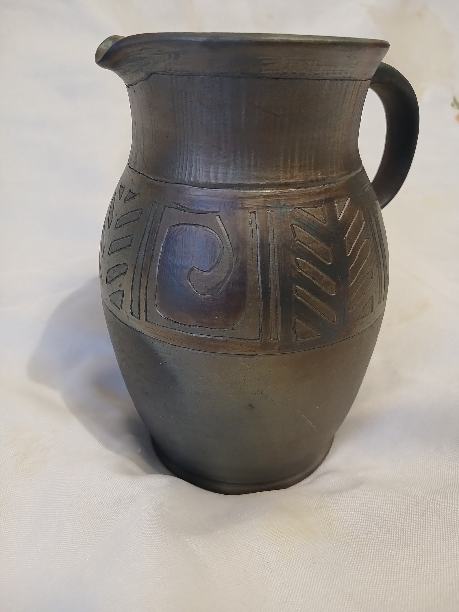 Handmade Unglazed Clay Jug /jug for Water, Wine, Milk - Etsy