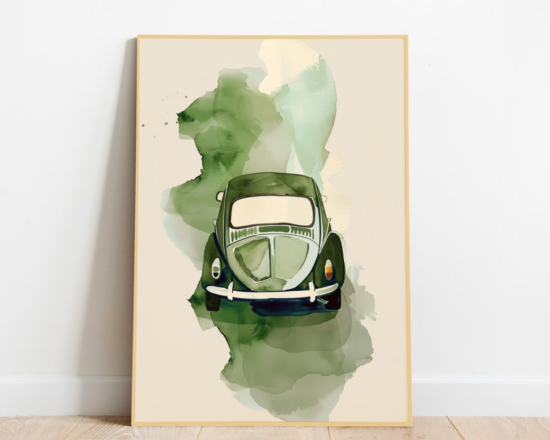 Sage Car | Green Nursery Wall Art Sage | Printable Wall Art Boho ...