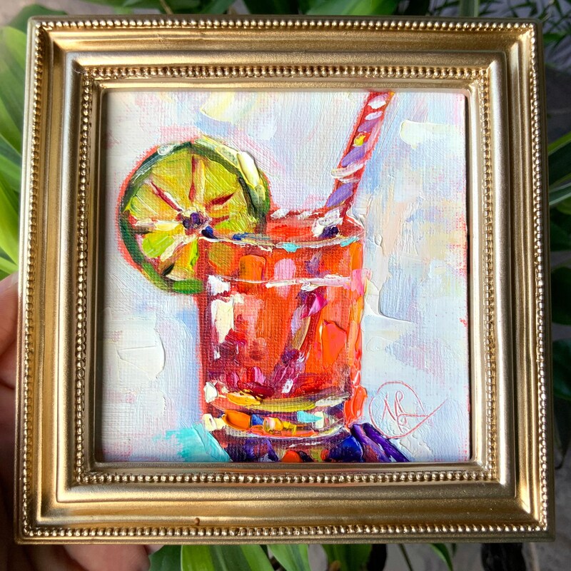 Cocktail Painting - Etsy