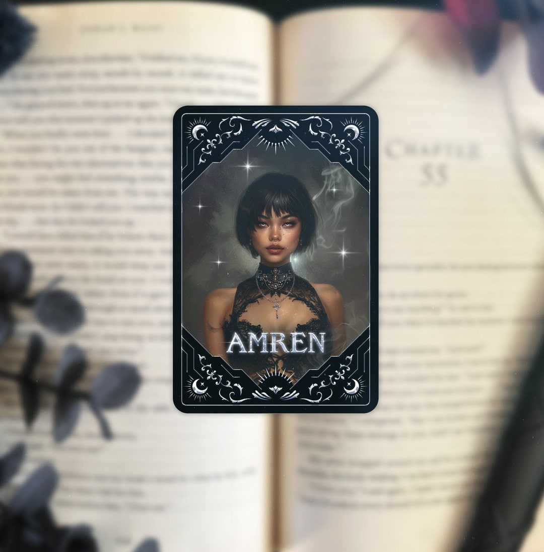 ACOTAR Amren Decorative Tarot Card 2.5 Inch Vinyl Sticker SJM Booktok ...