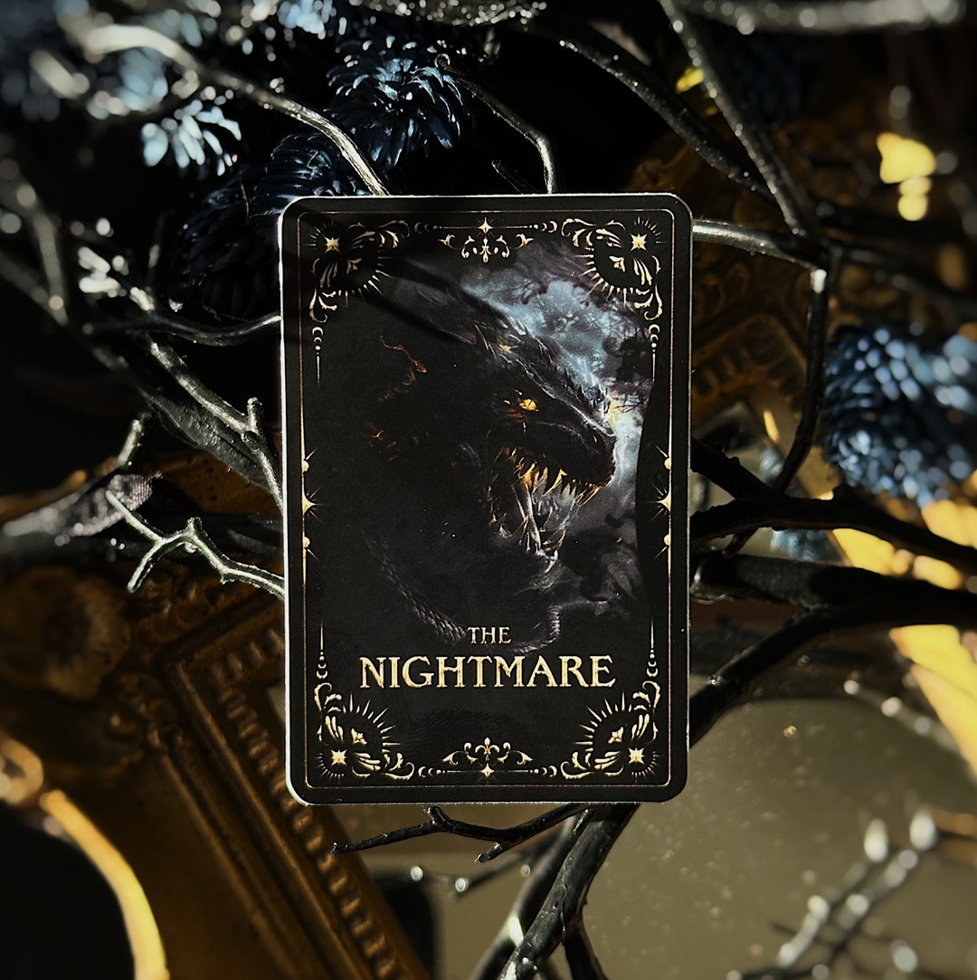 One Dark Window the Nightmare Decorative Tarot Card Vinyl Sticker ...