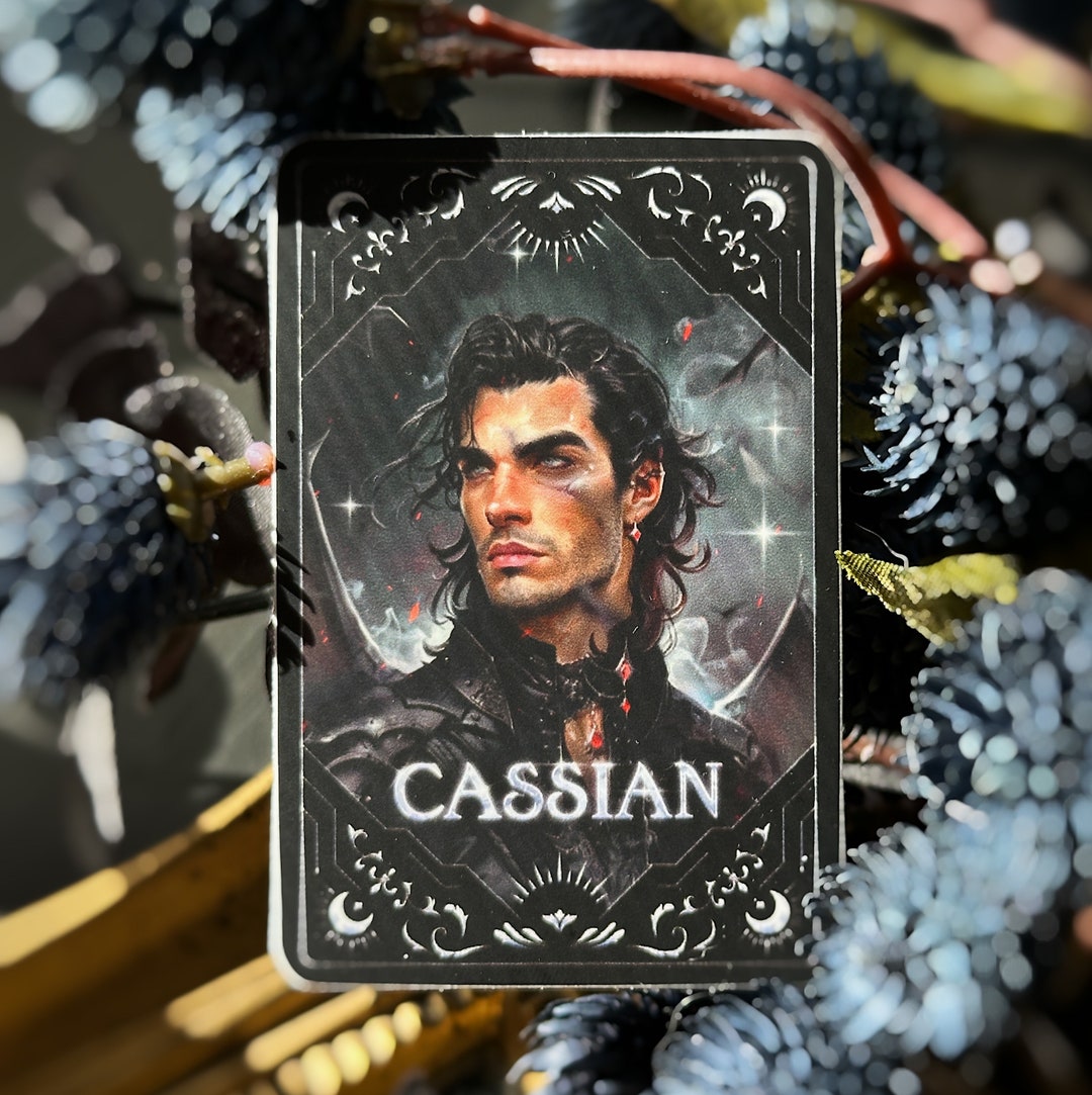 ACOTAR Cassian Decorative Tarot Card 2.5 Inch Vinyl Sticker SJM Booktok ...