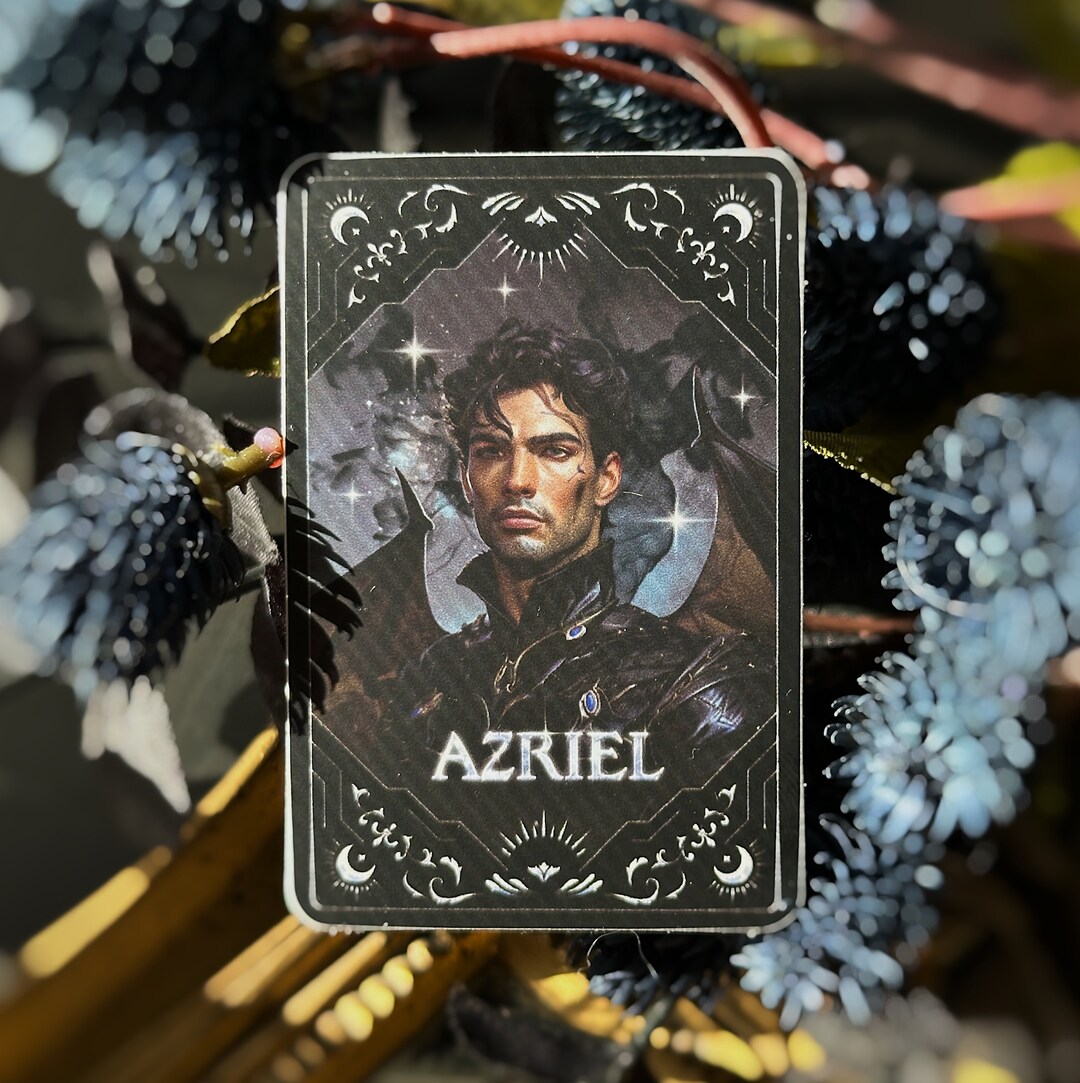ACOTAR Azriel Shadowsinger Decorative Tarot Card Vinyl Sticker SJM ...