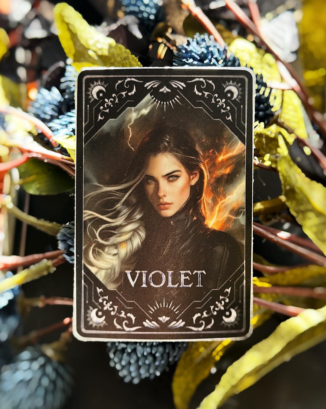 FOURTH WING Violet Decorative Tarot Card 3.7 Inch Vinyl Sticker Booktok ...