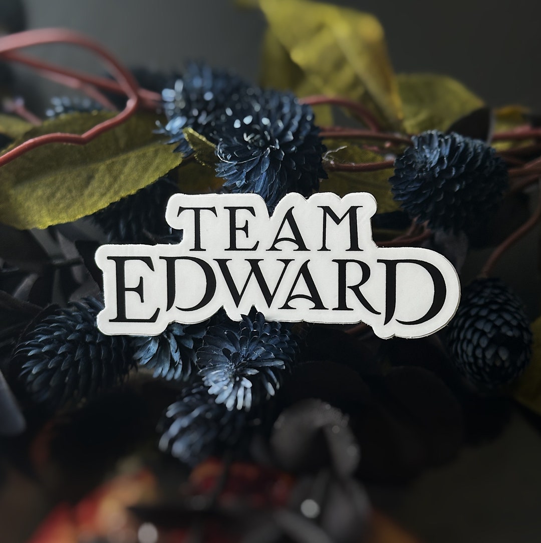 Team Edward 2.5 Inch Vinyl Sticker Twilight Saga Booktok - Etsy