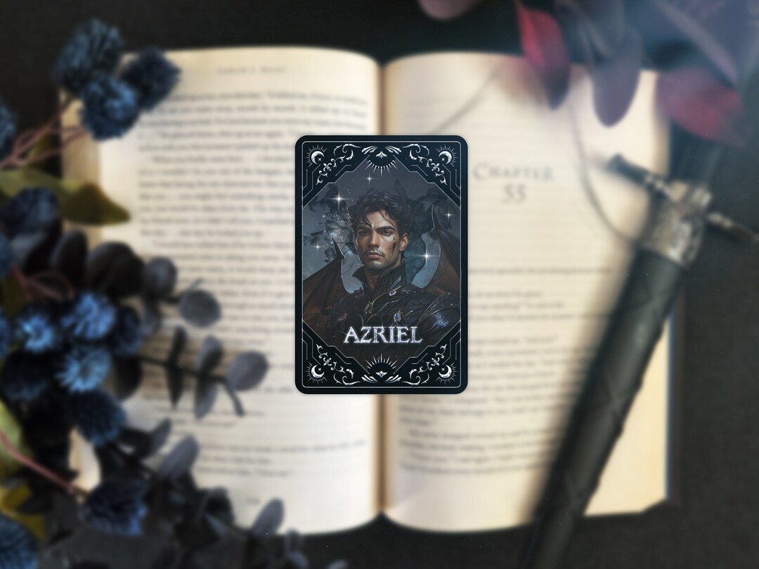 ACOTAR Azriel Shadowsinger Decorative Tarot Card 2.5 Inch Vinyl Sticker ...