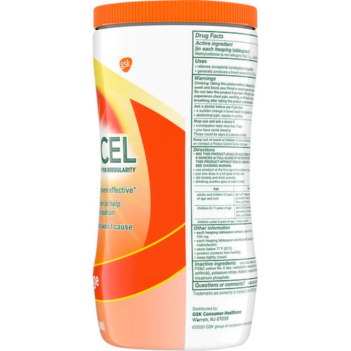 Citrucel Orange Laxative, 30 Oz - Etsy