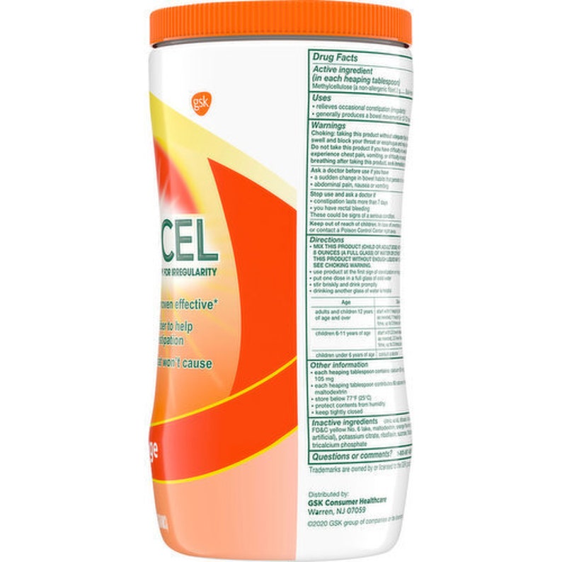 Citrucel Orange Laxative, 30 Oz - Etsy