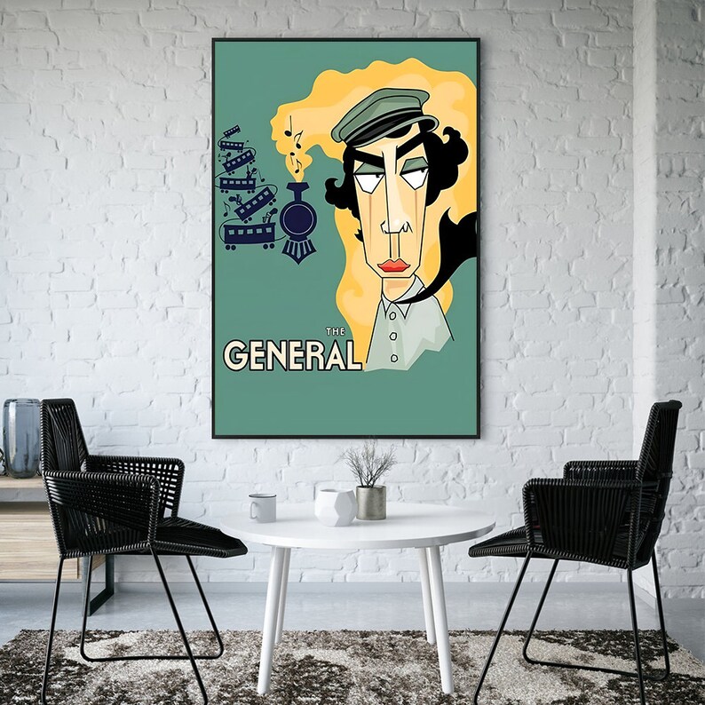 The General 1926 Movie Poster Print,canvas Wall Art,personalized Movie ...