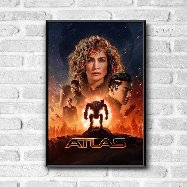 Atlas Movie Wall Art - Etsy