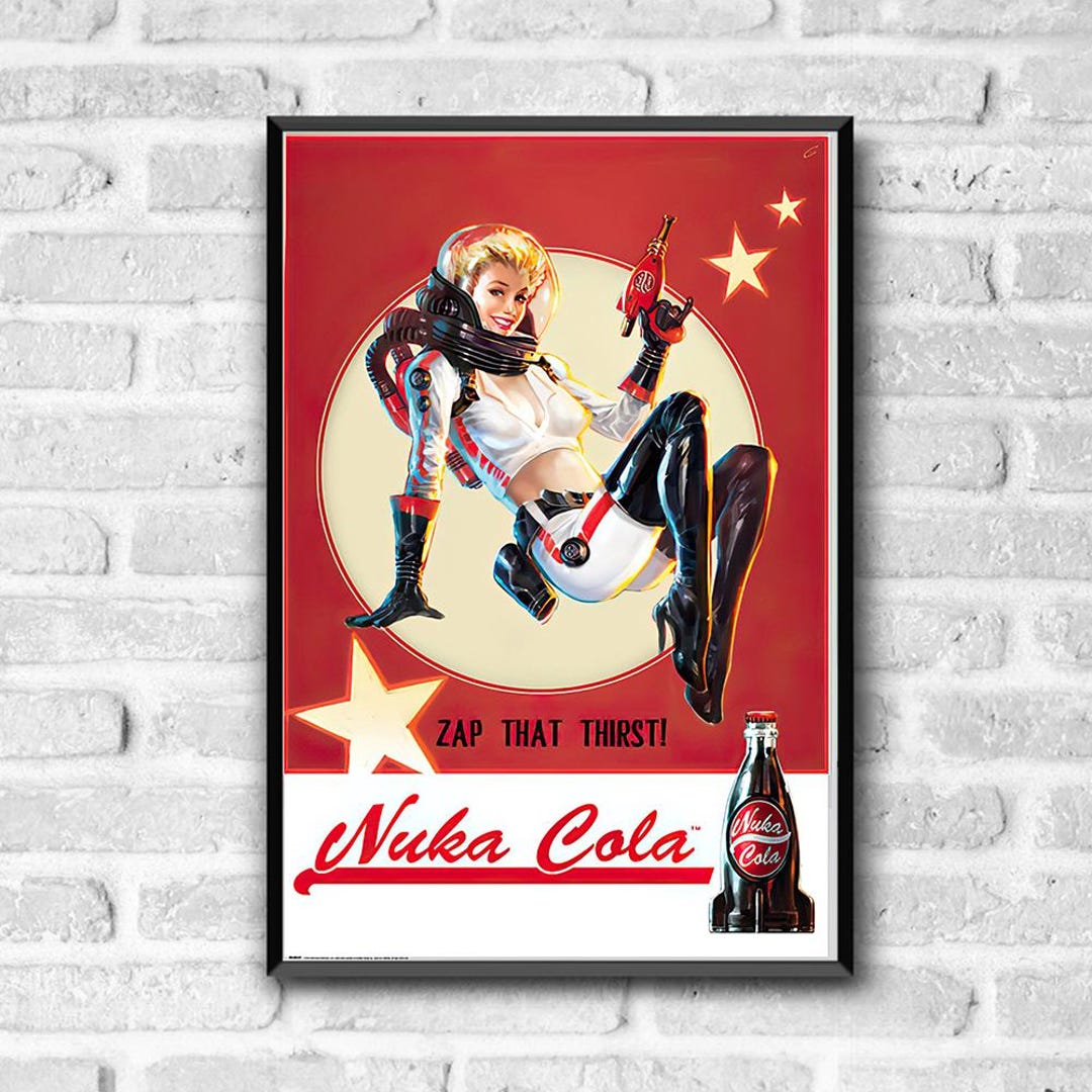 Nuka Cola Poster Print,canvas Wall Art, Personalized Movie Posters, Art ...