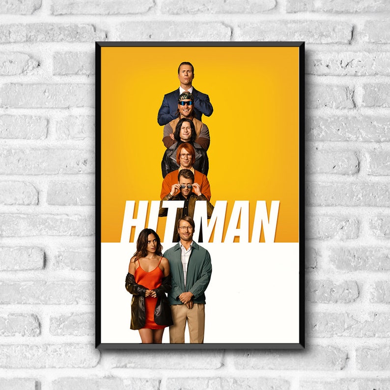 Hit Man 2024 Movie Poster Print,canvas Wall Art,personalized Movie ...