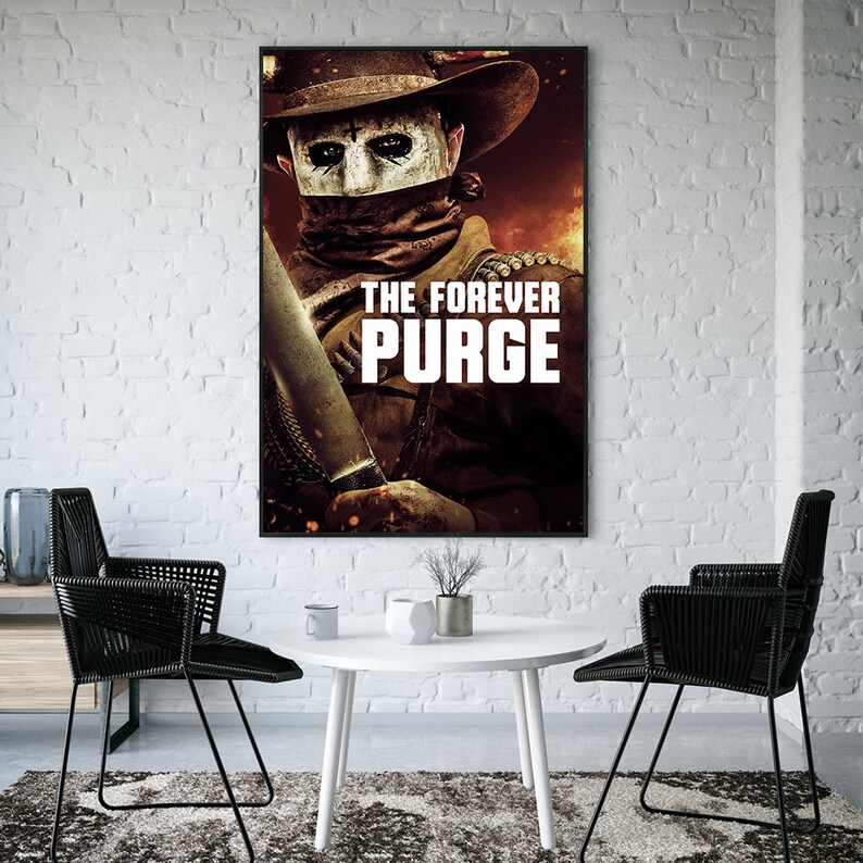 The Forever Purge 2021 Movie Poster Print,canvas Wall Art, Personalized ...