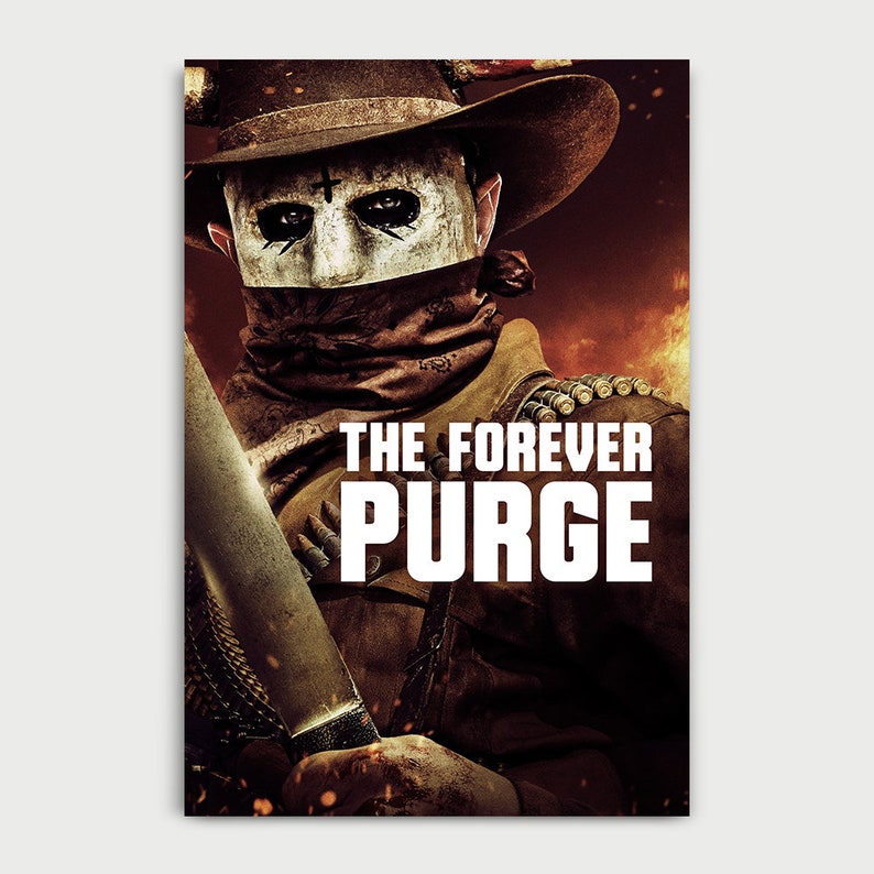 The Forever Purge 2021 Movie Poster Print,canvas Wall Art, Personalized ...