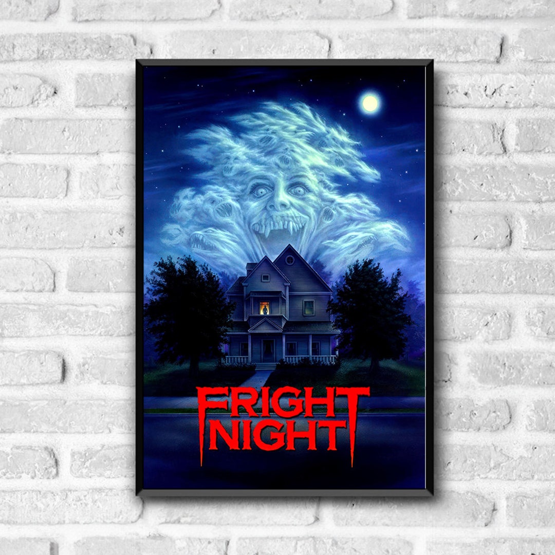 Fright Night 1985 Movie Poster Print,canvas Wall Art,personalized Movie ...
