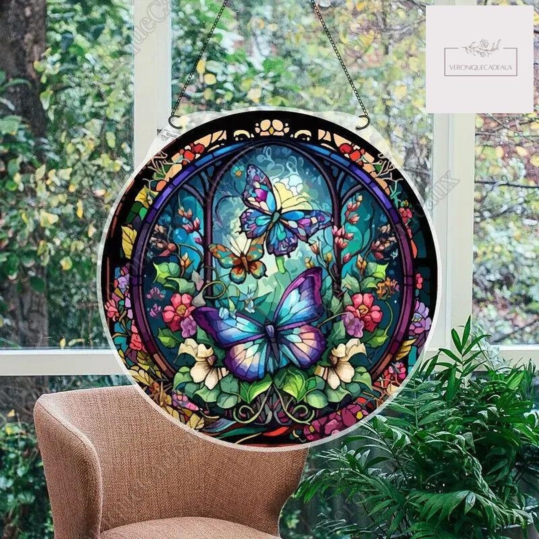 Monarch Butterflies Suncatcher, Butterflies Sun Catcher, Butterflies ...