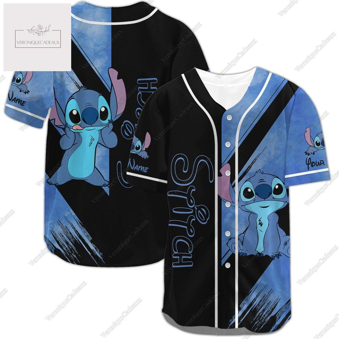 Custom Stitch Baseball Jersey, Stitch Baseball Shirt, Stitch Jersey ...