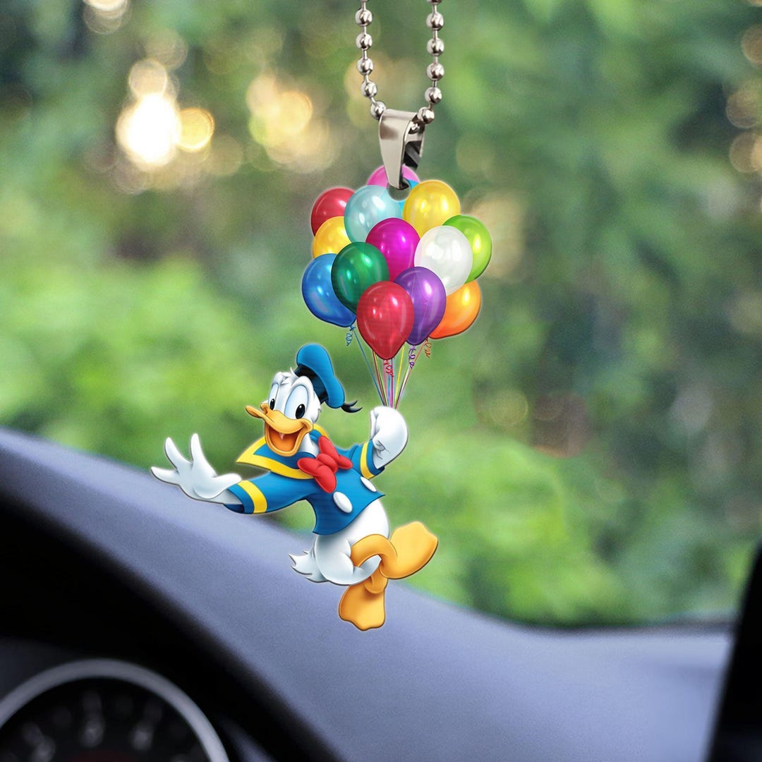 Disney Donald Balloon Car Ornament, Donald Duck Car Hanging ...
