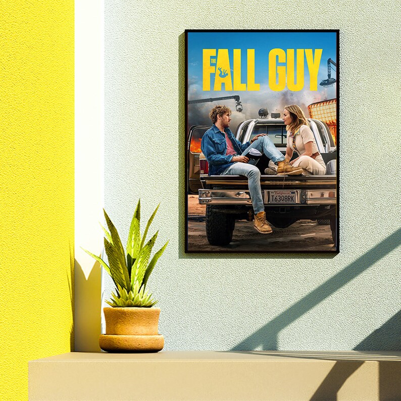 The Fall Guy Movie Poster, Movie Art Poster, Wall Decor, Poster for ...