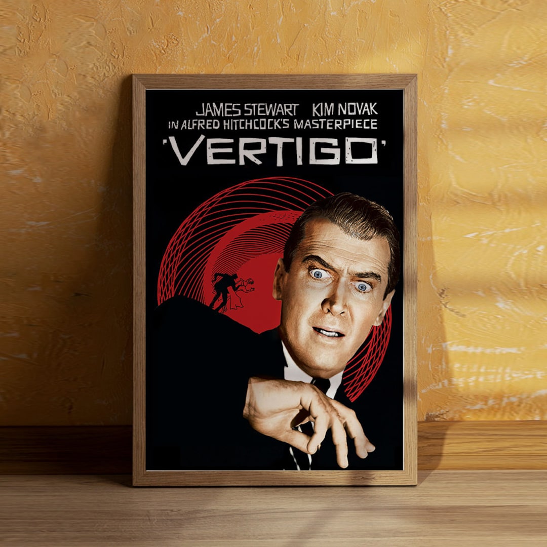 Vertigo Movie Poster, Minimalist Poster, Wall Art Decor, Film Poster ...