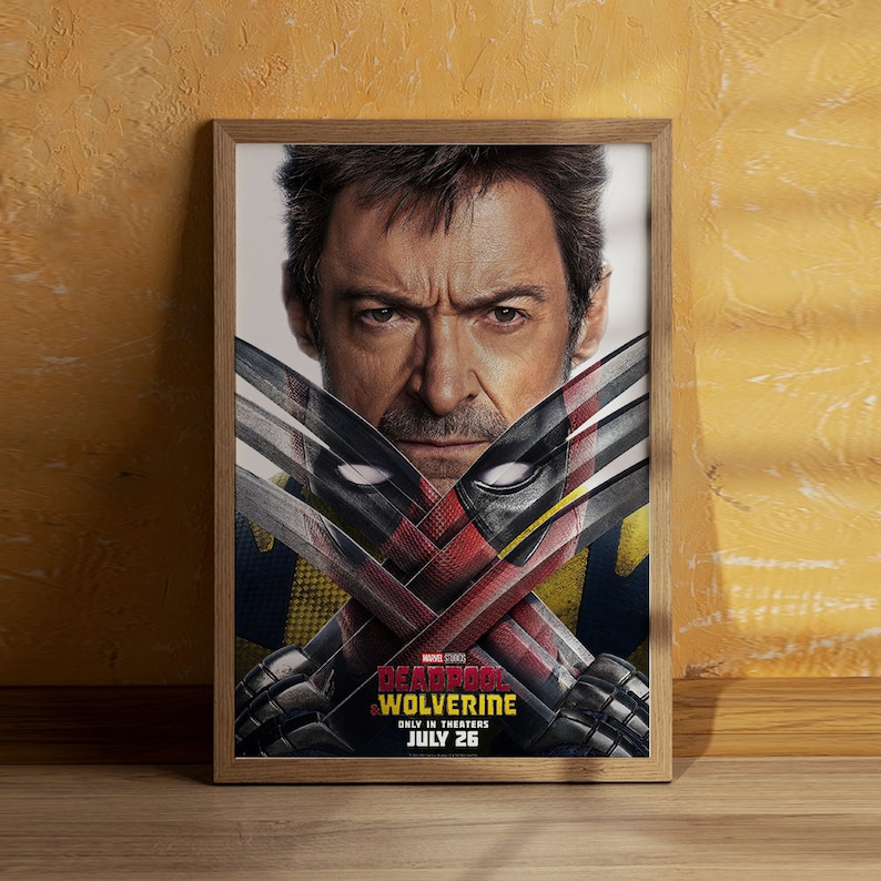 Deadpool & Wolverine Movie Poster, Movie Art Poster, Wall Decor, Poster ...