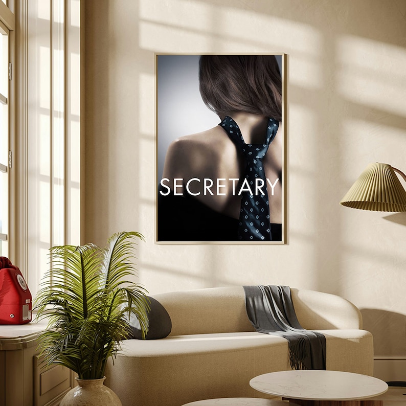 Secretary Movie Poster, Minimalist Poster, Wall Art Decor, Film Poster ...