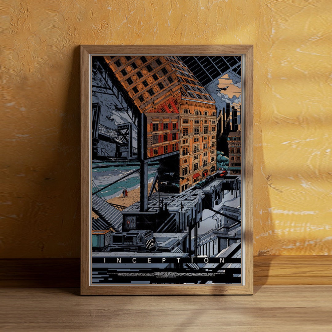 Inception Movie Poster, Minimalist Poster, Wall Art Decor, Film Poster ...